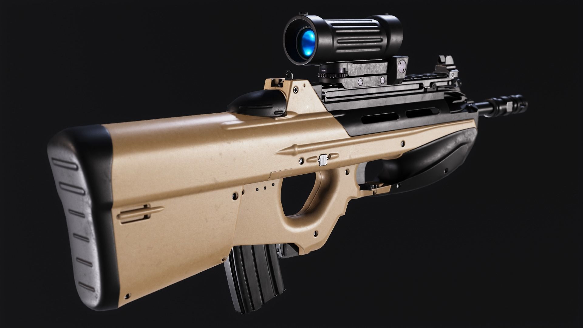 3D model FN F2000 Assault-Rifle VR / AR / low-poly | CGTrader