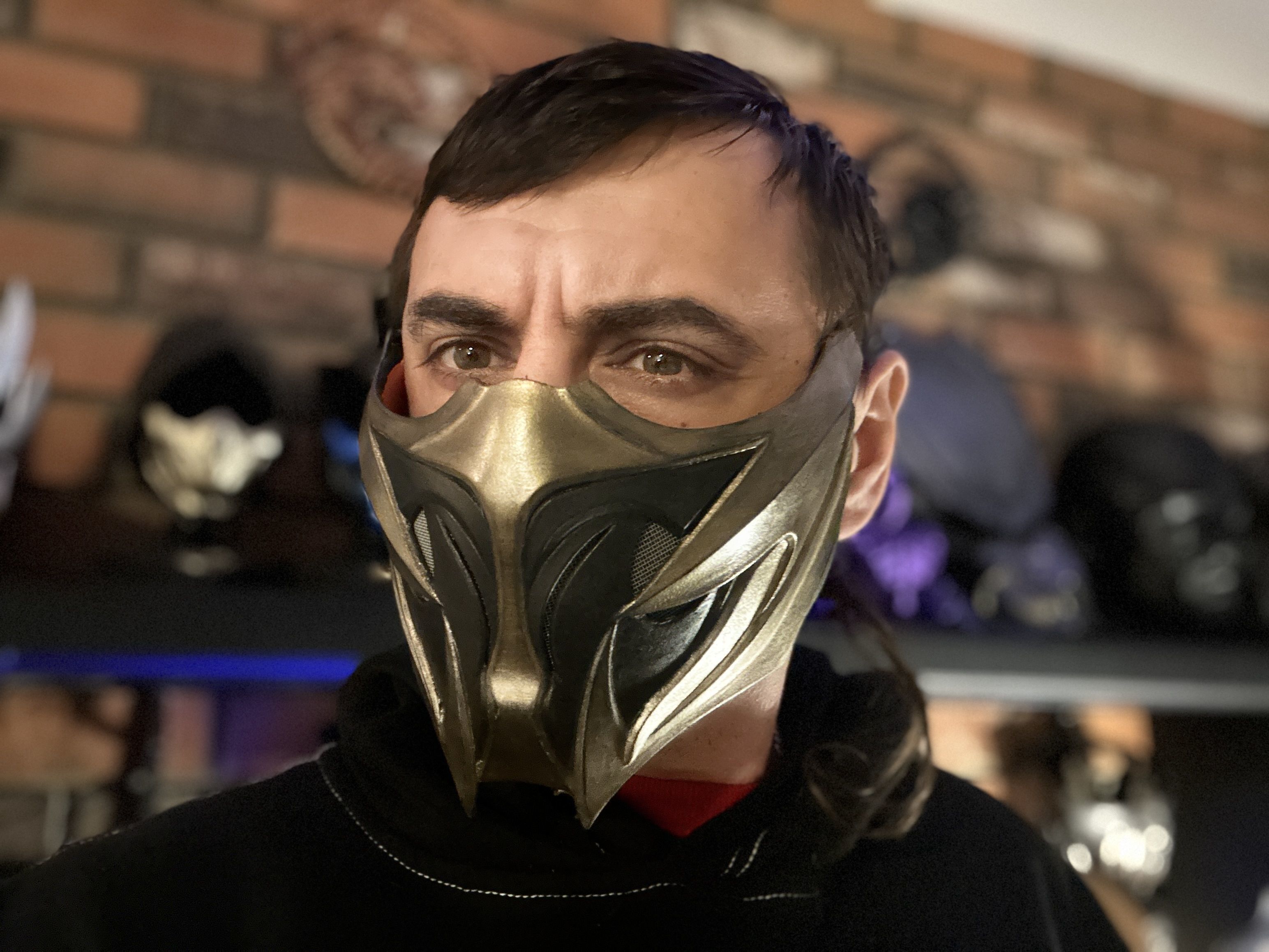 Scorpion mask from MK1 - World of Flame 3D model 3D printable | CGTrader