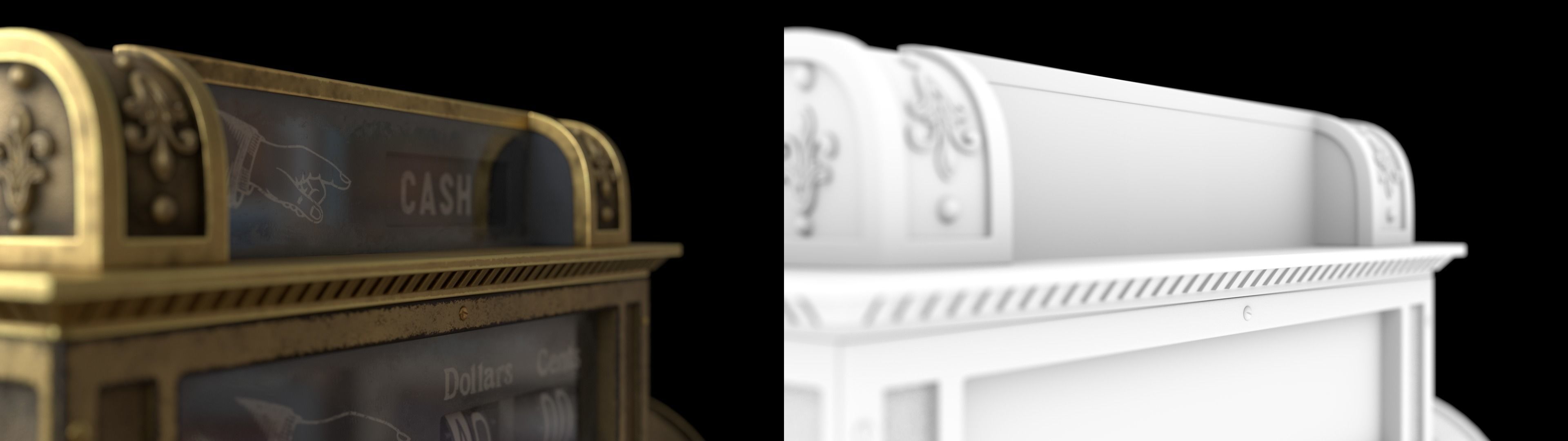 NCR Cash Register Model 442 Highly Detailed - Hero Asset 3D model ...