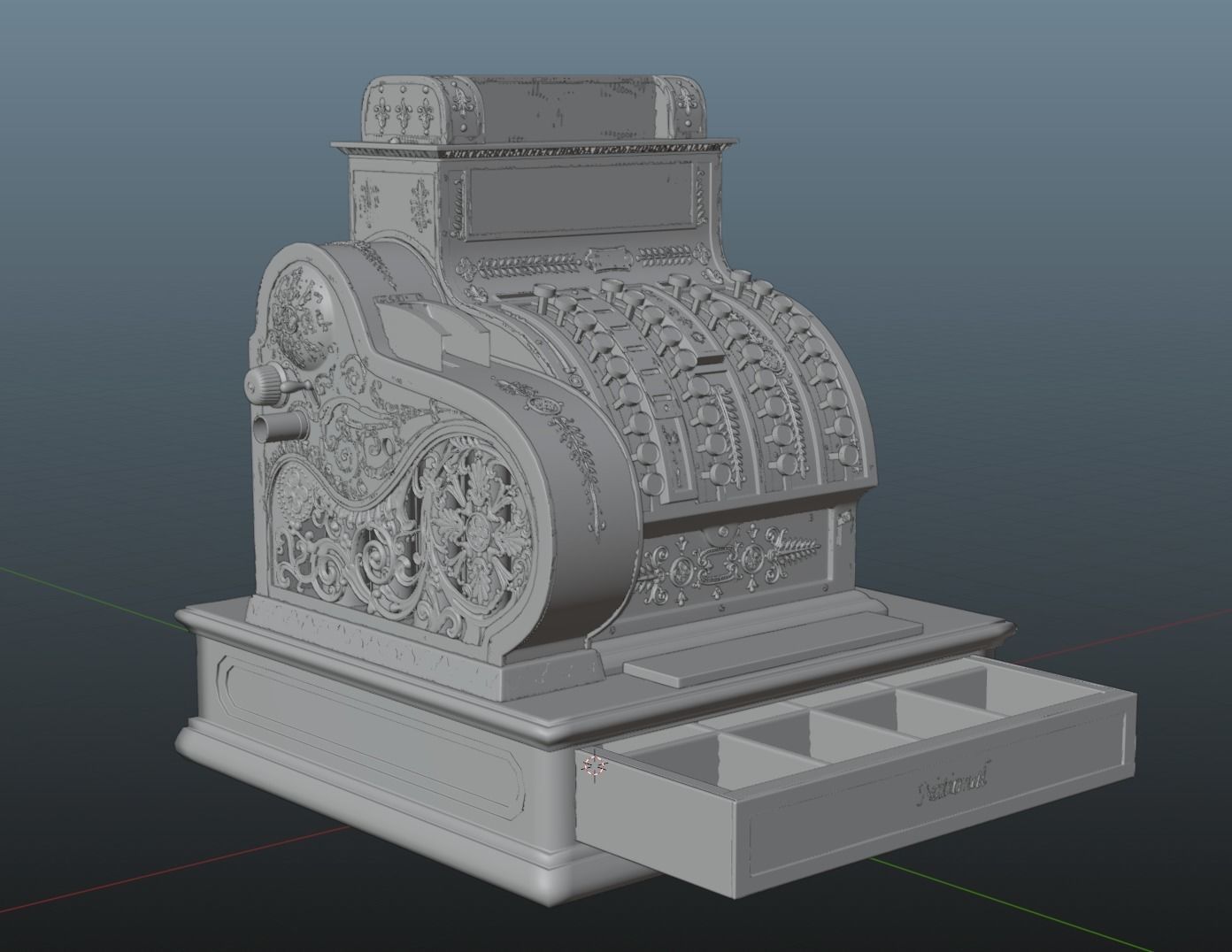 NCR Cash Register Model 442 Highly Detailed - Hero Asset 3D model ...