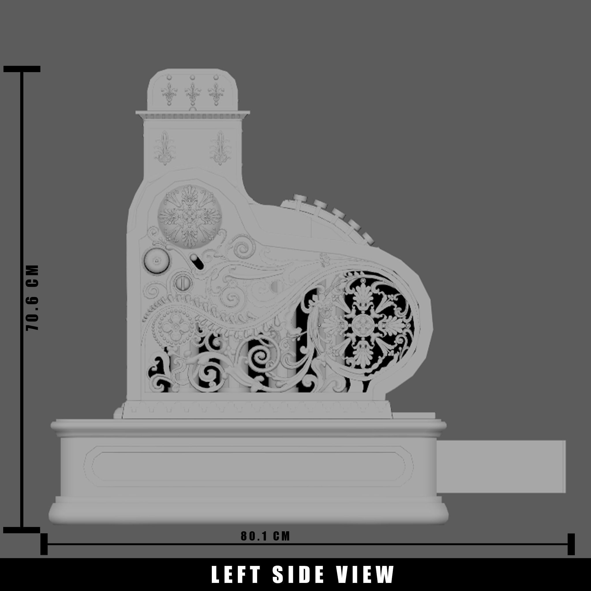 NCR Cash Register Model 442 Highly Detailed - Hero Asset 3D model ...