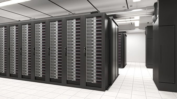Server room 3D model | CGTrader