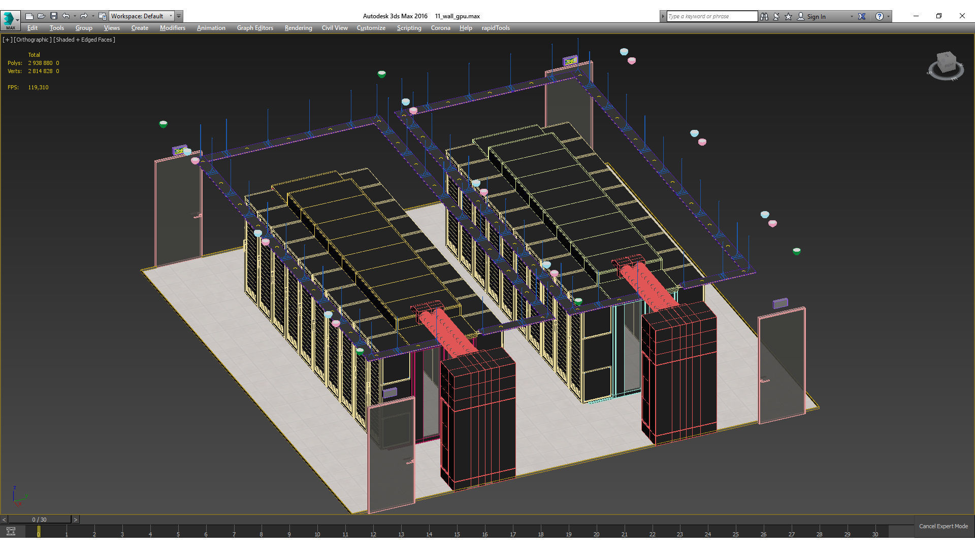 Server room 3D model | CGTrader