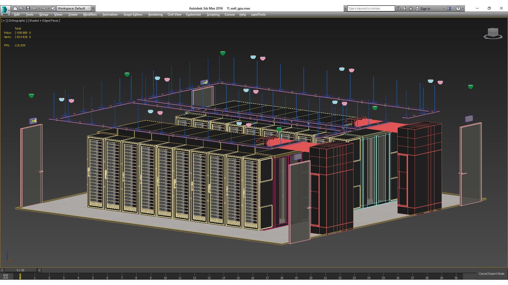 Server room 3D model | CGTrader