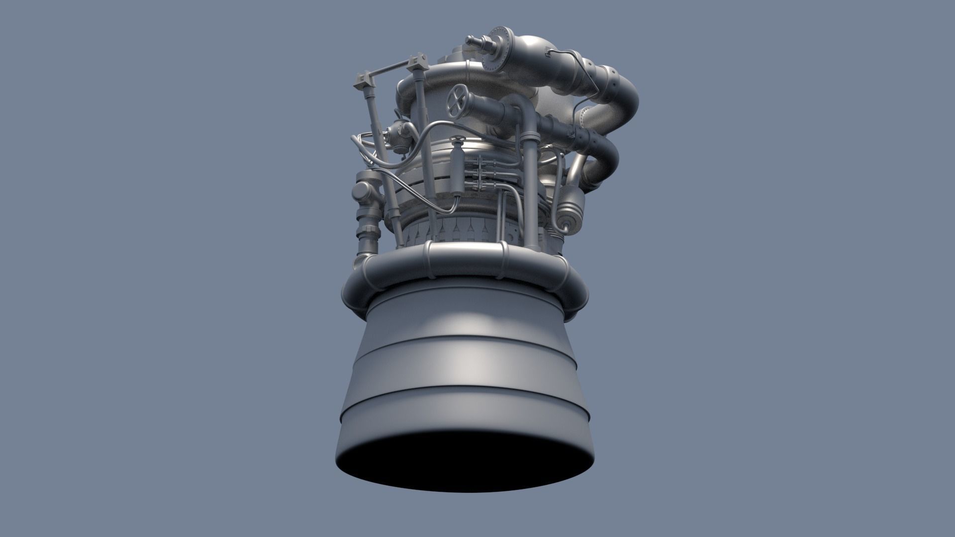 rocket engine free 3D model | CGTrader