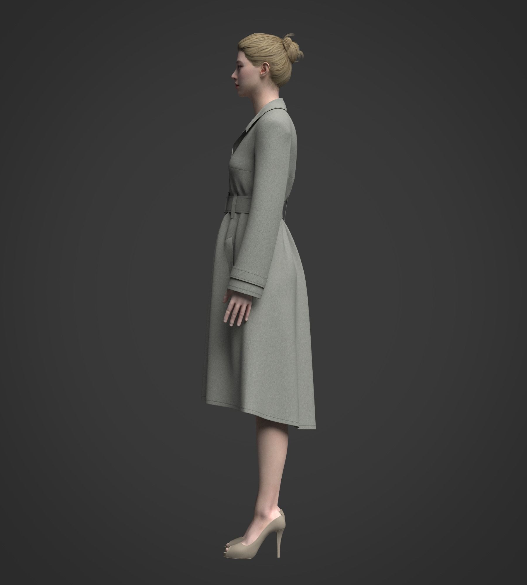 Trench coat 3d Model 3D model | CGTrader