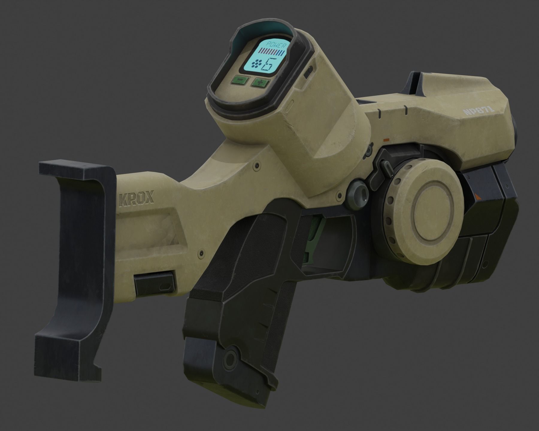 3D model Ski-Fi Blaster VR / AR / low-poly | CGTrader