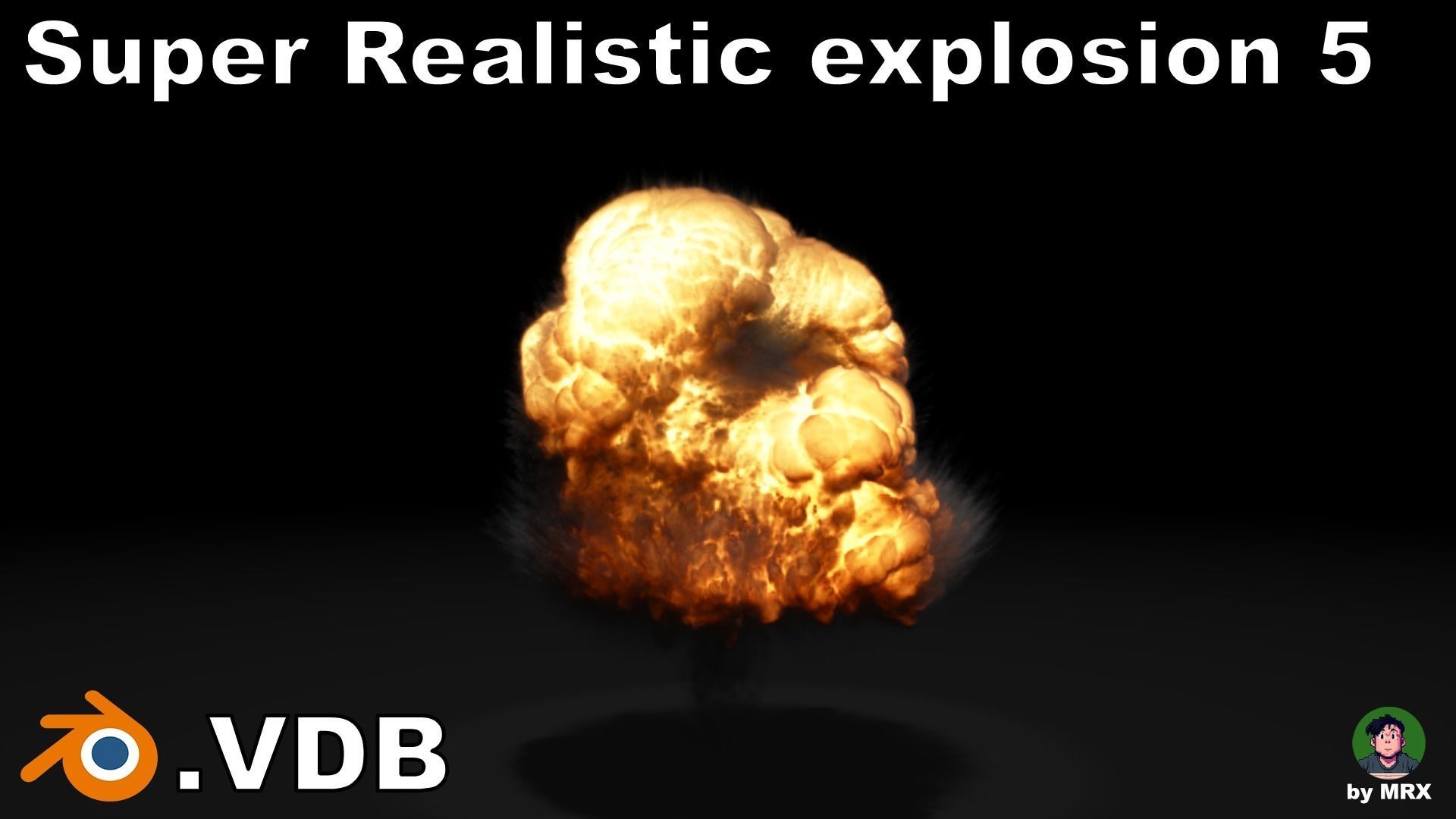 Super Realistic Explosion 5 - vdb animated 3D model animated | CGTrader