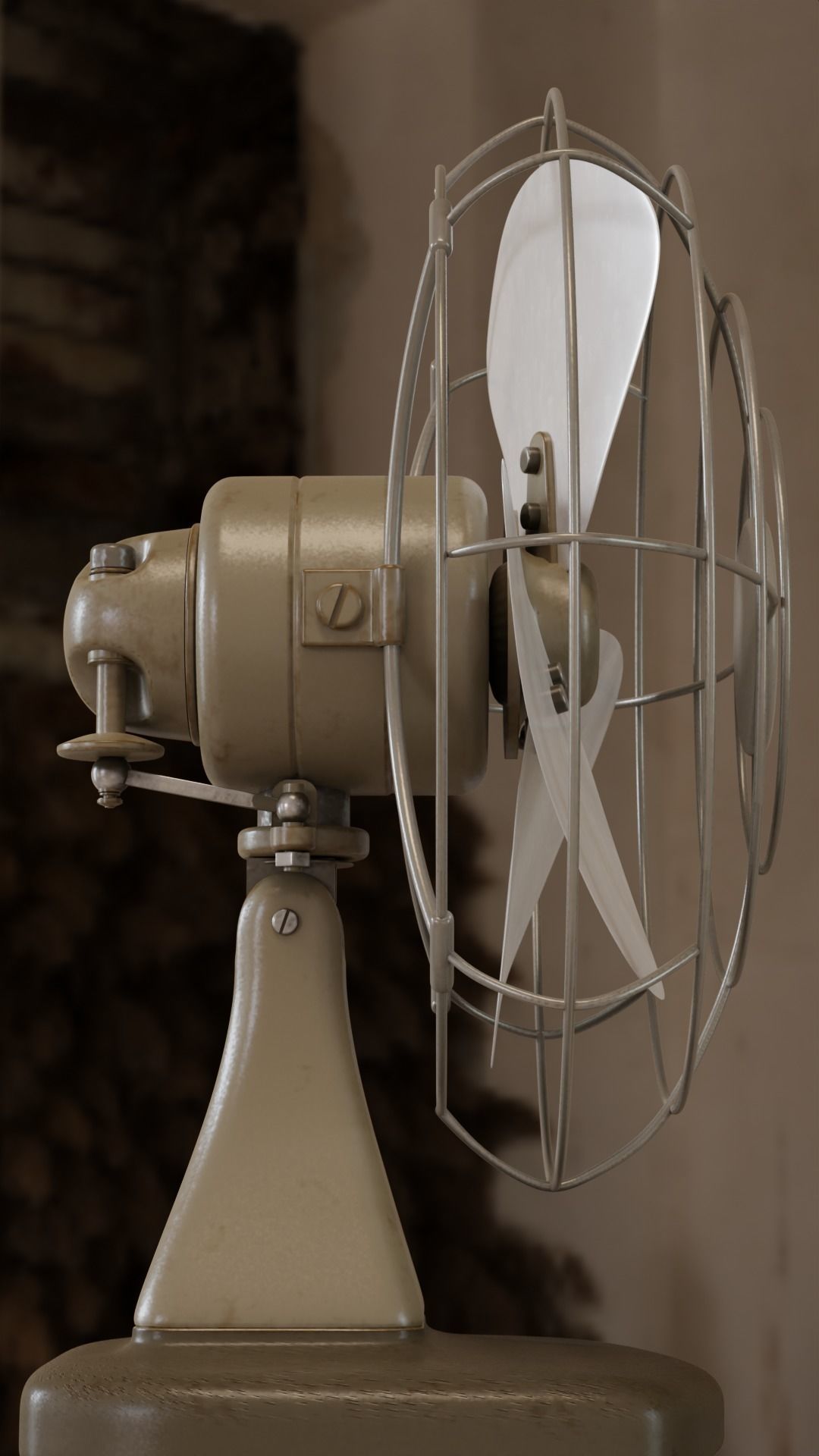 Vintage Old Fan 3D model | CGTrader