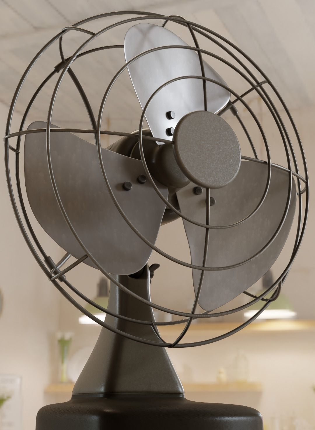 Vintage Old Fan 3D model | CGTrader