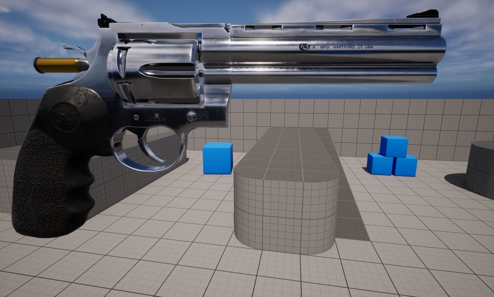 3D model Colt Anaconda Revolver Low-poly VR / AR / low-poly | CGTrader