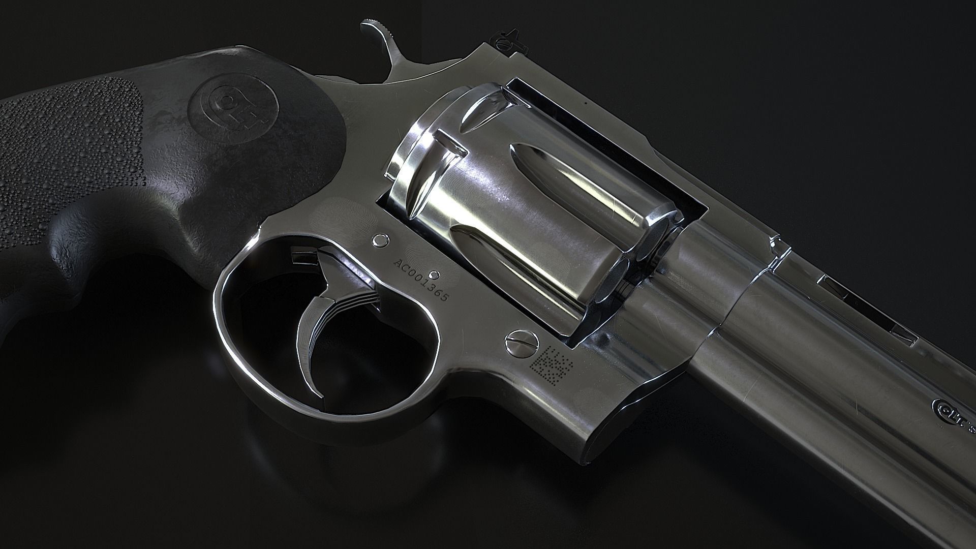 3D model Colt Anaconda Revolver Low-poly VR / AR / low-poly | CGTrader