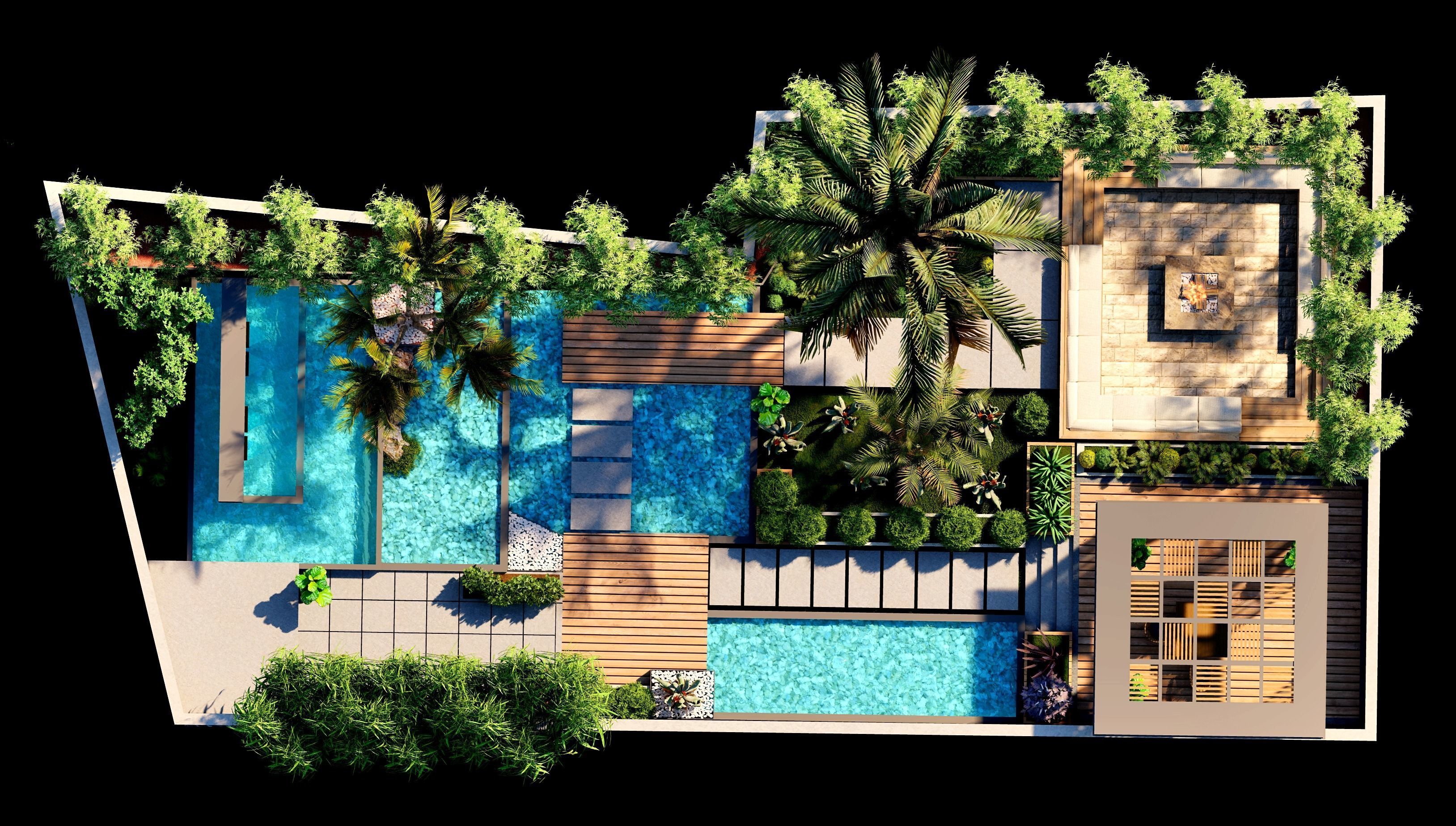 3d Model File Plus Lumion Scene Files Of A Garden Design 3d Model Animated Cgtrader