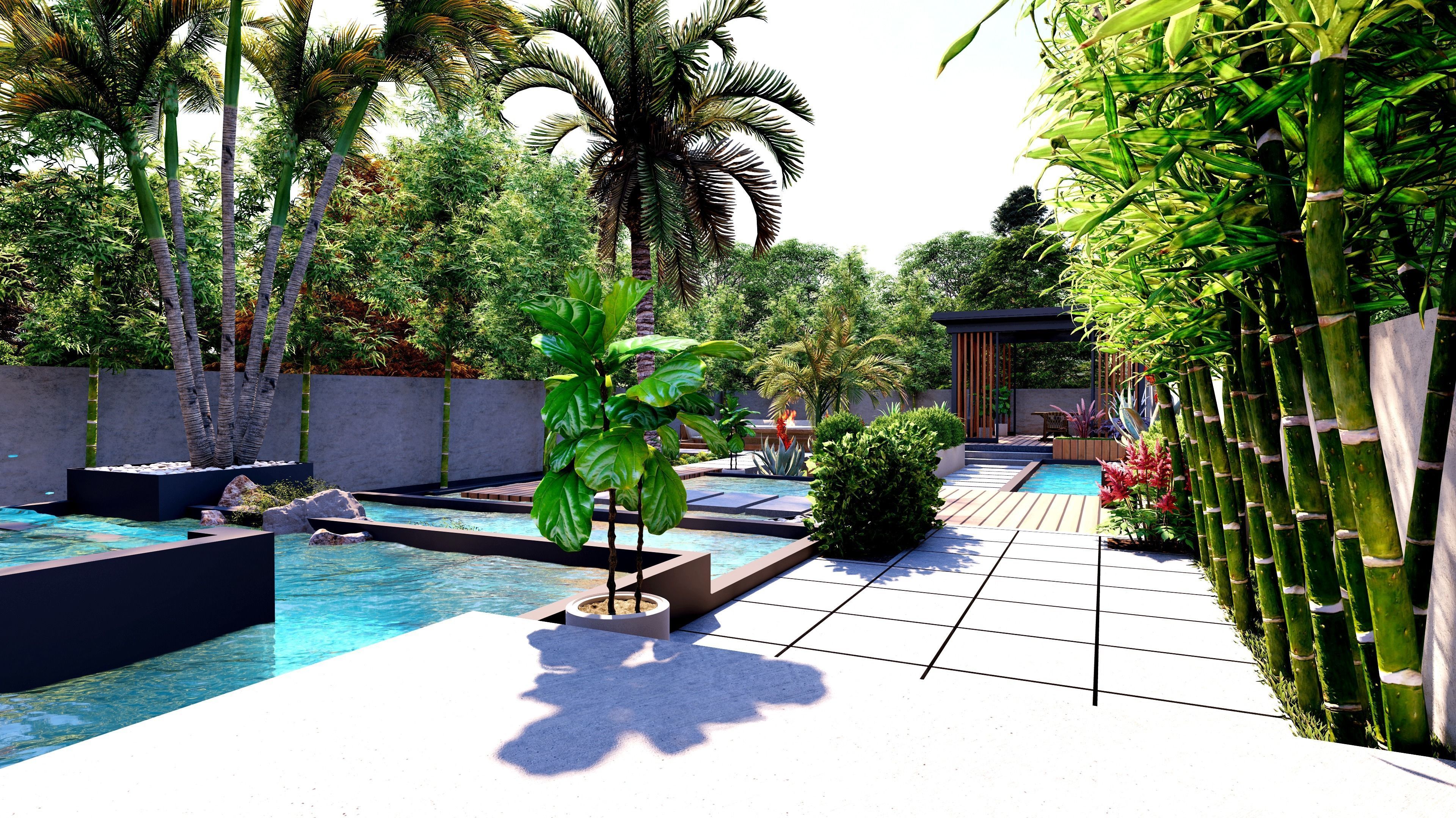 3d Model File Plus Lumion Scene Files Of A Garden Design 3d Model Animated Cgtrader