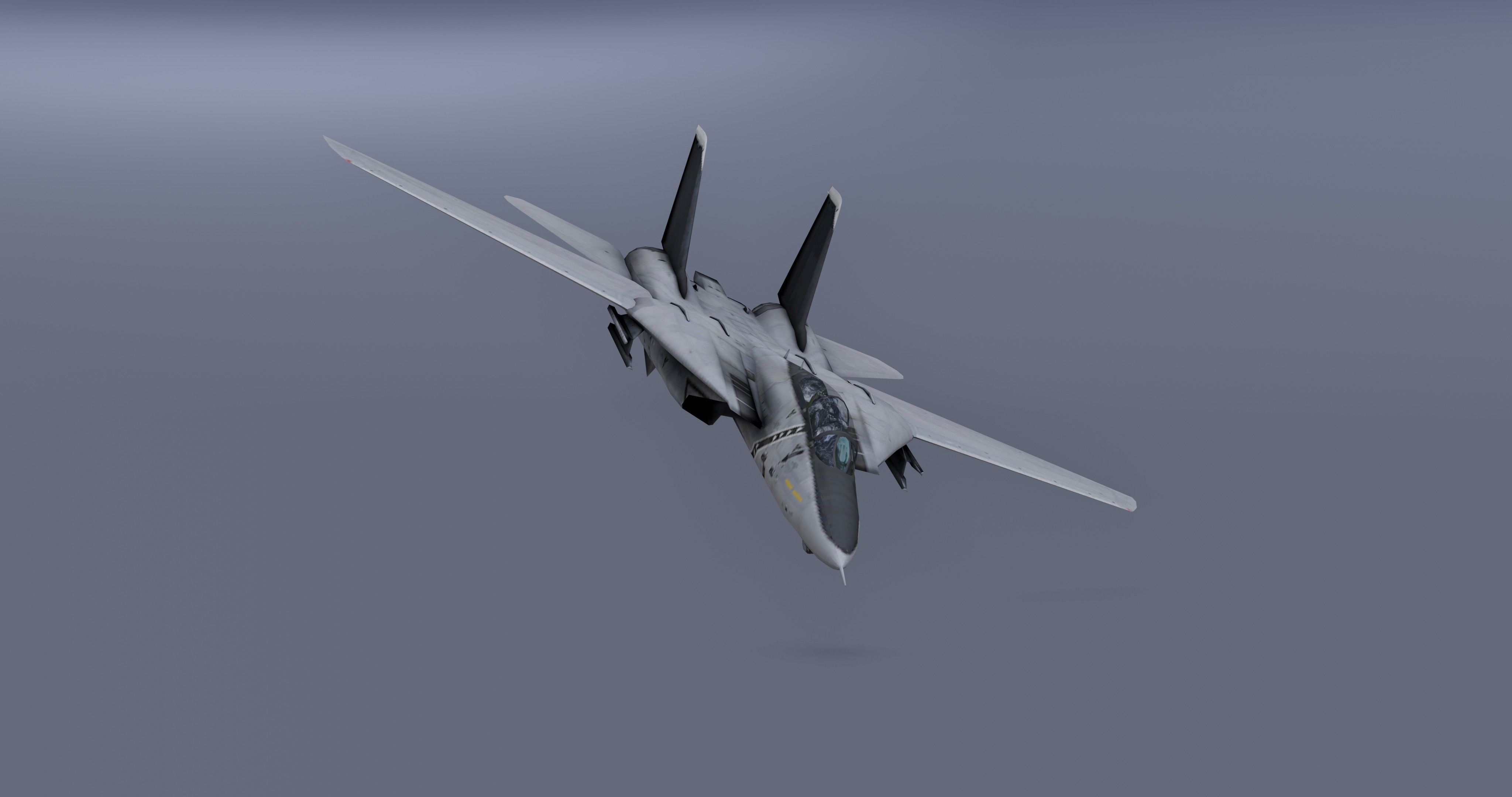 3D model F14 - Bombcat Military aircraft VR / AR / low-poly | CGTrader