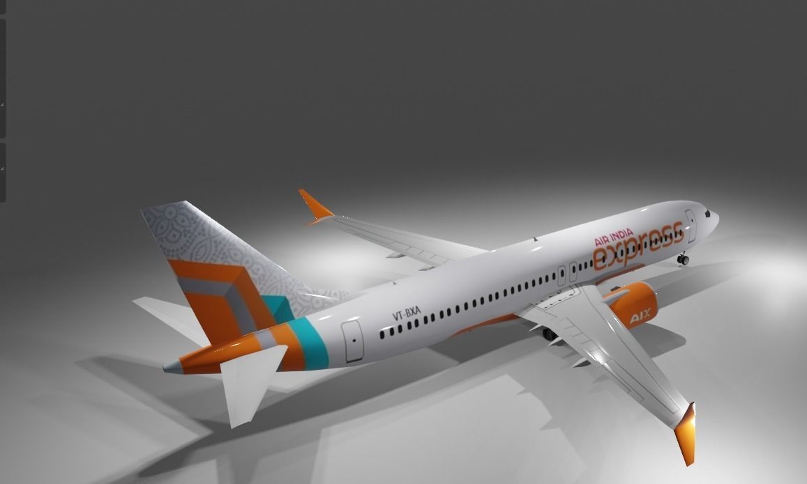 3D model Air India Express new livery Boeing 737 max 8 3d model VR / AR ...