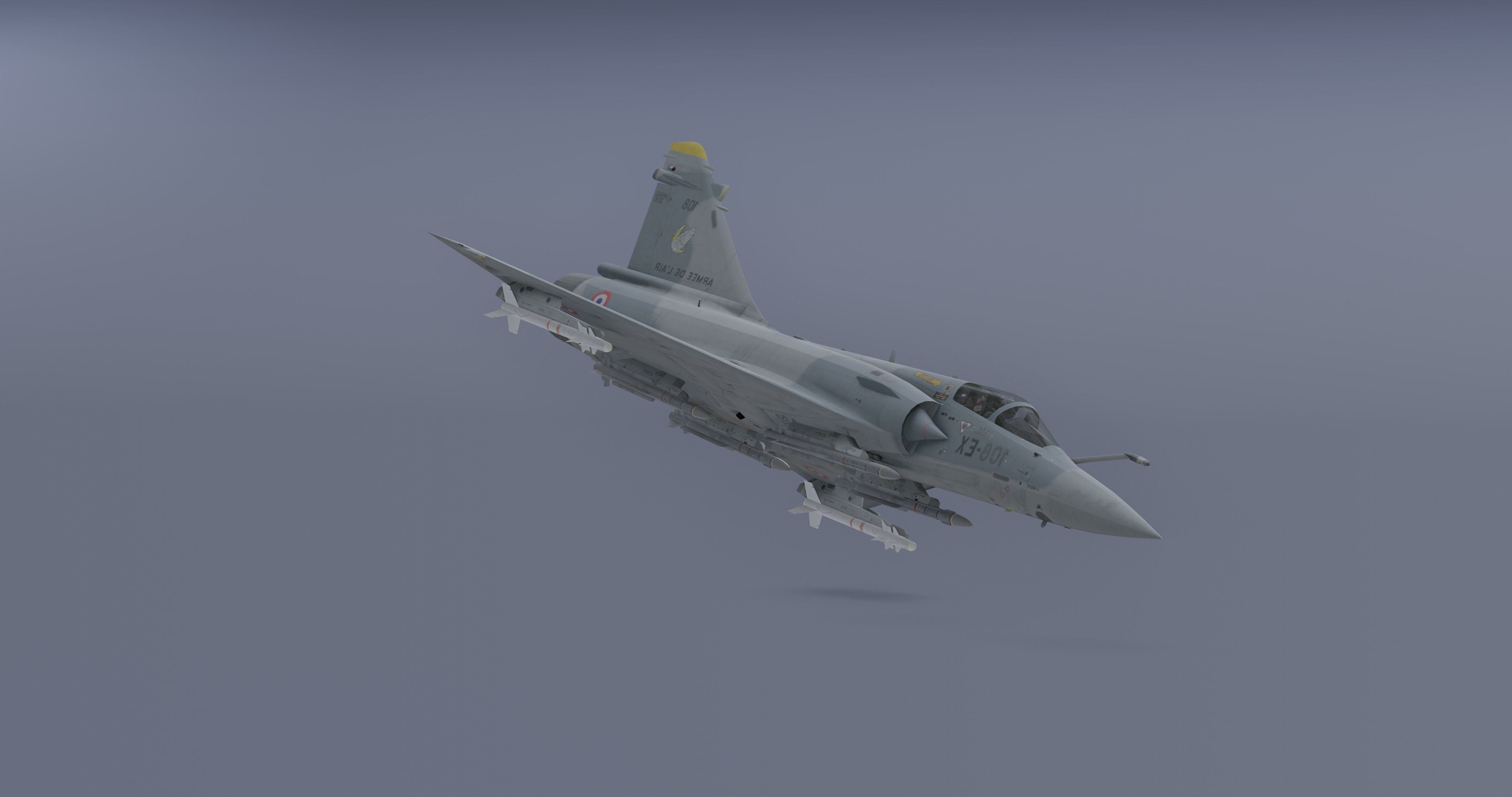 3D model Mirage 2000 - fighter Jet VR / AR / low-poly | CGTrader