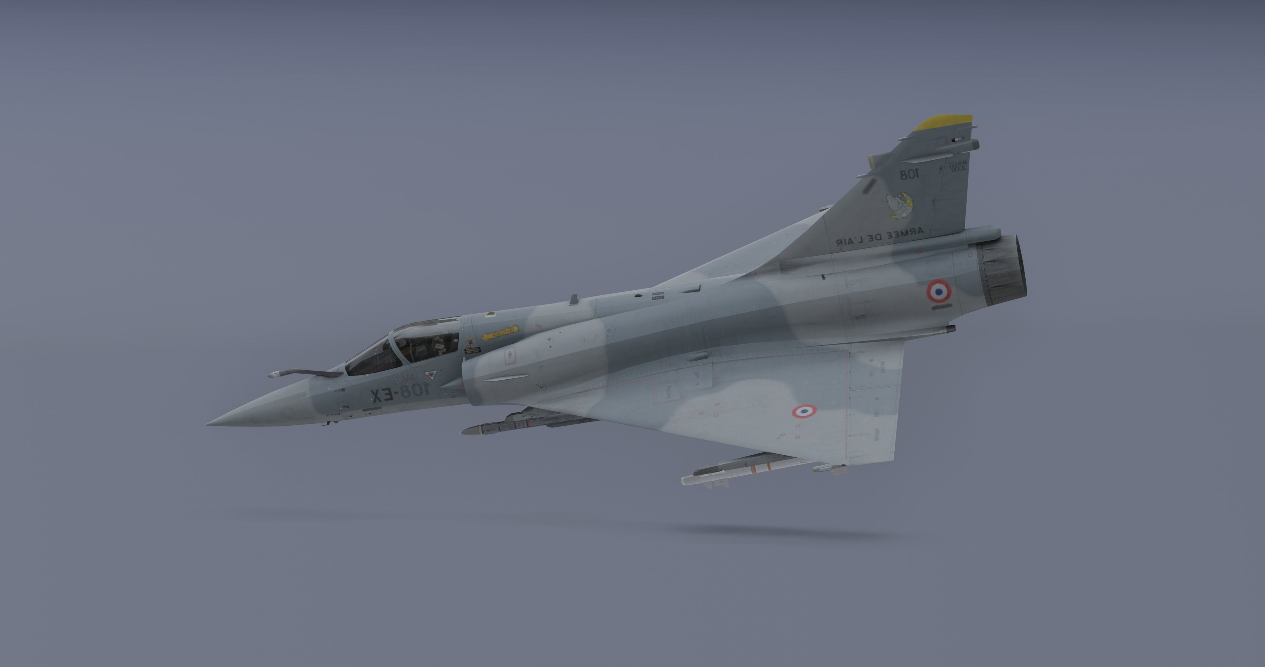 3D model Mirage 2000 - fighter Jet VR / AR / low-poly | CGTrader