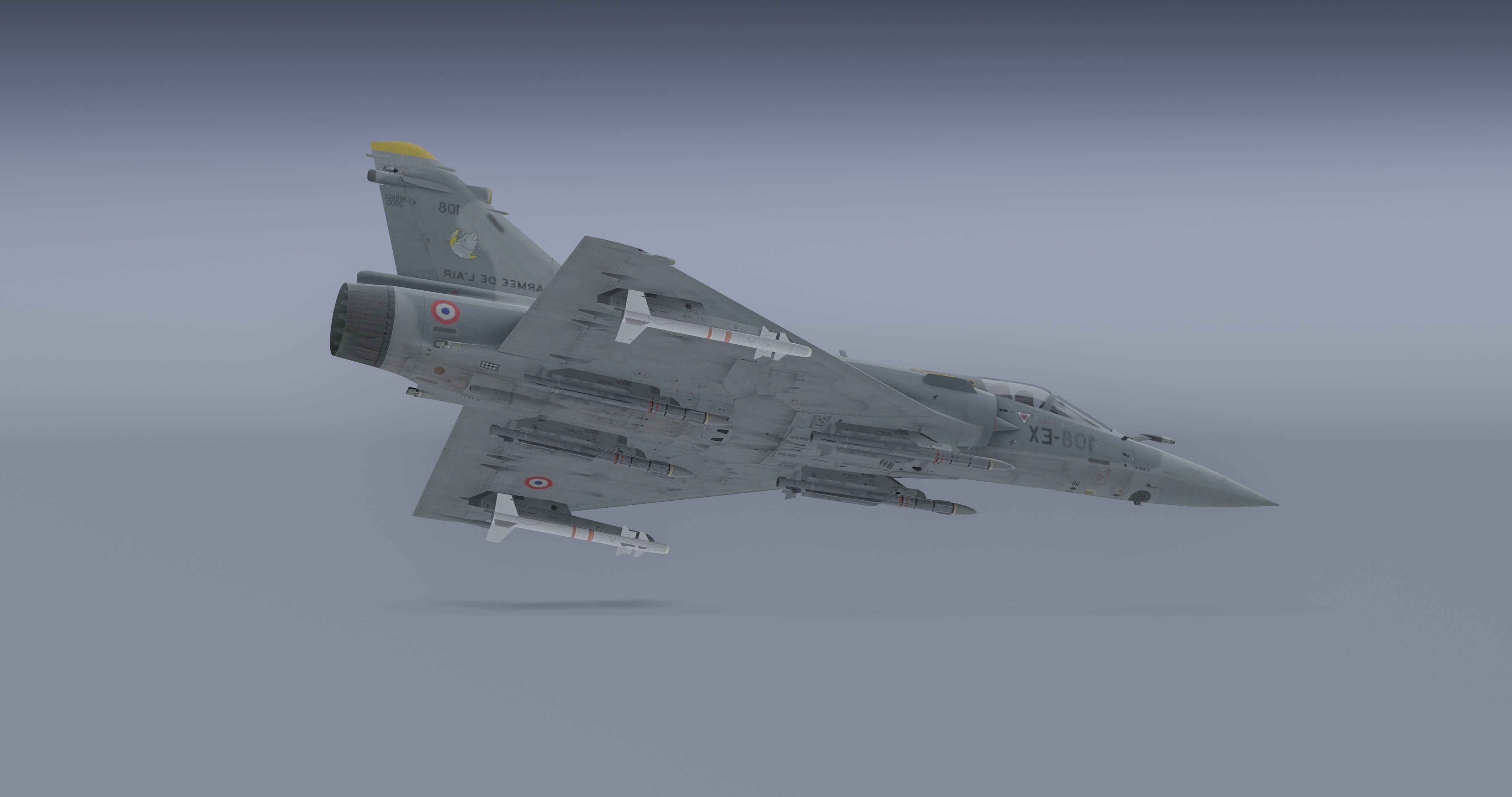 3D model Mirage 2000 - fighter Jet VR / AR / low-poly | CGTrader