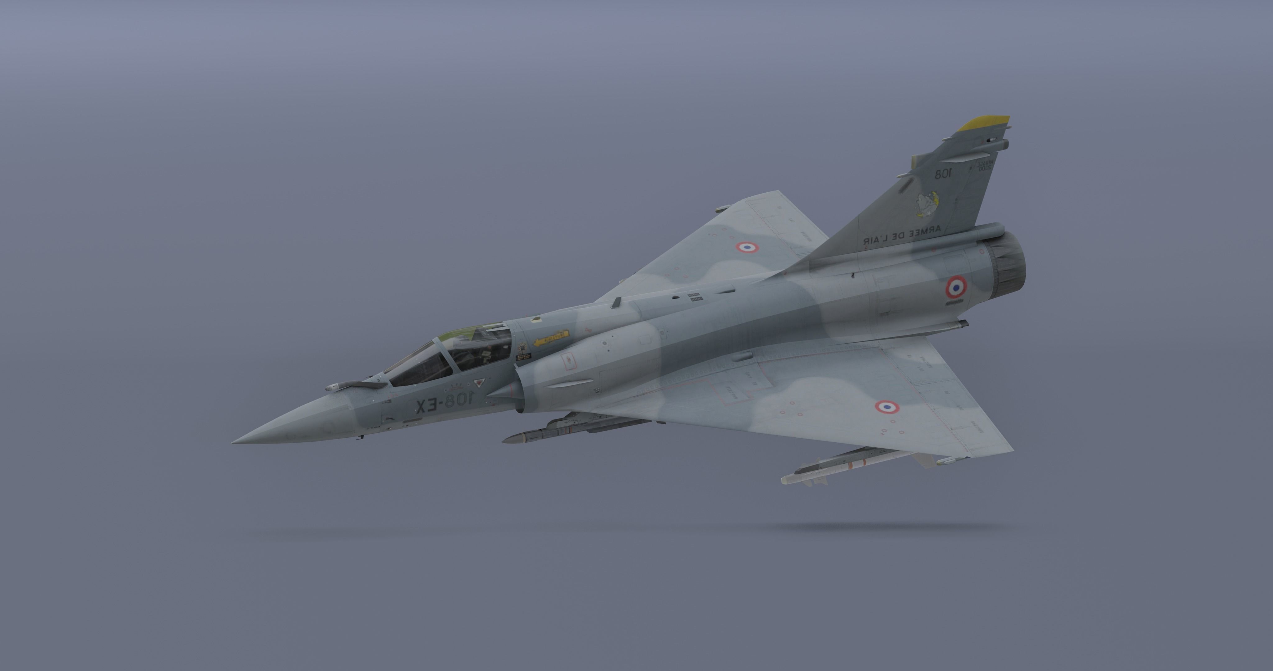 3D model Mirage 2000 - fighter Jet VR / AR / low-poly | CGTrader