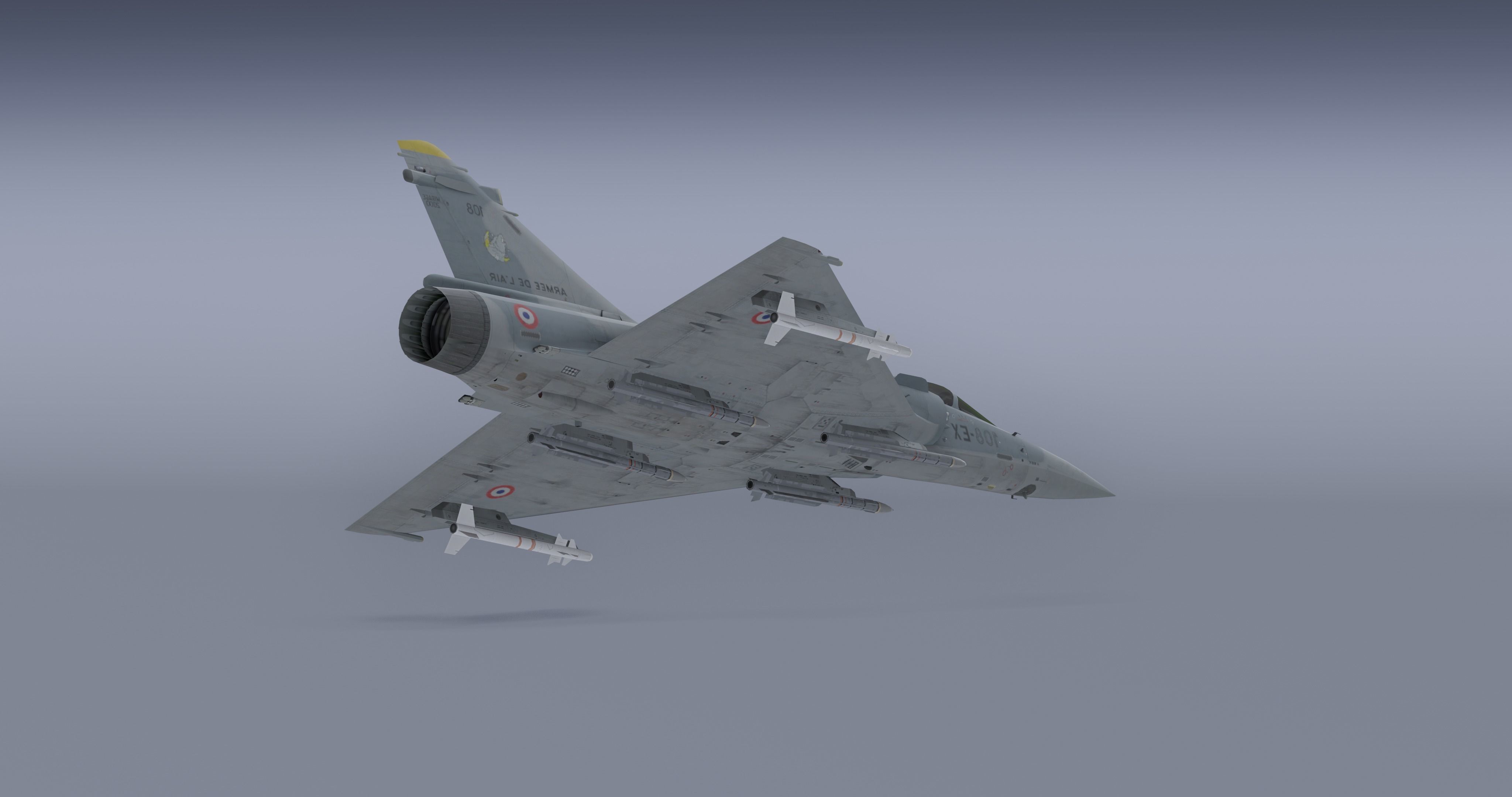 3D model Mirage 2000 - fighter Jet VR / AR / low-poly | CGTrader