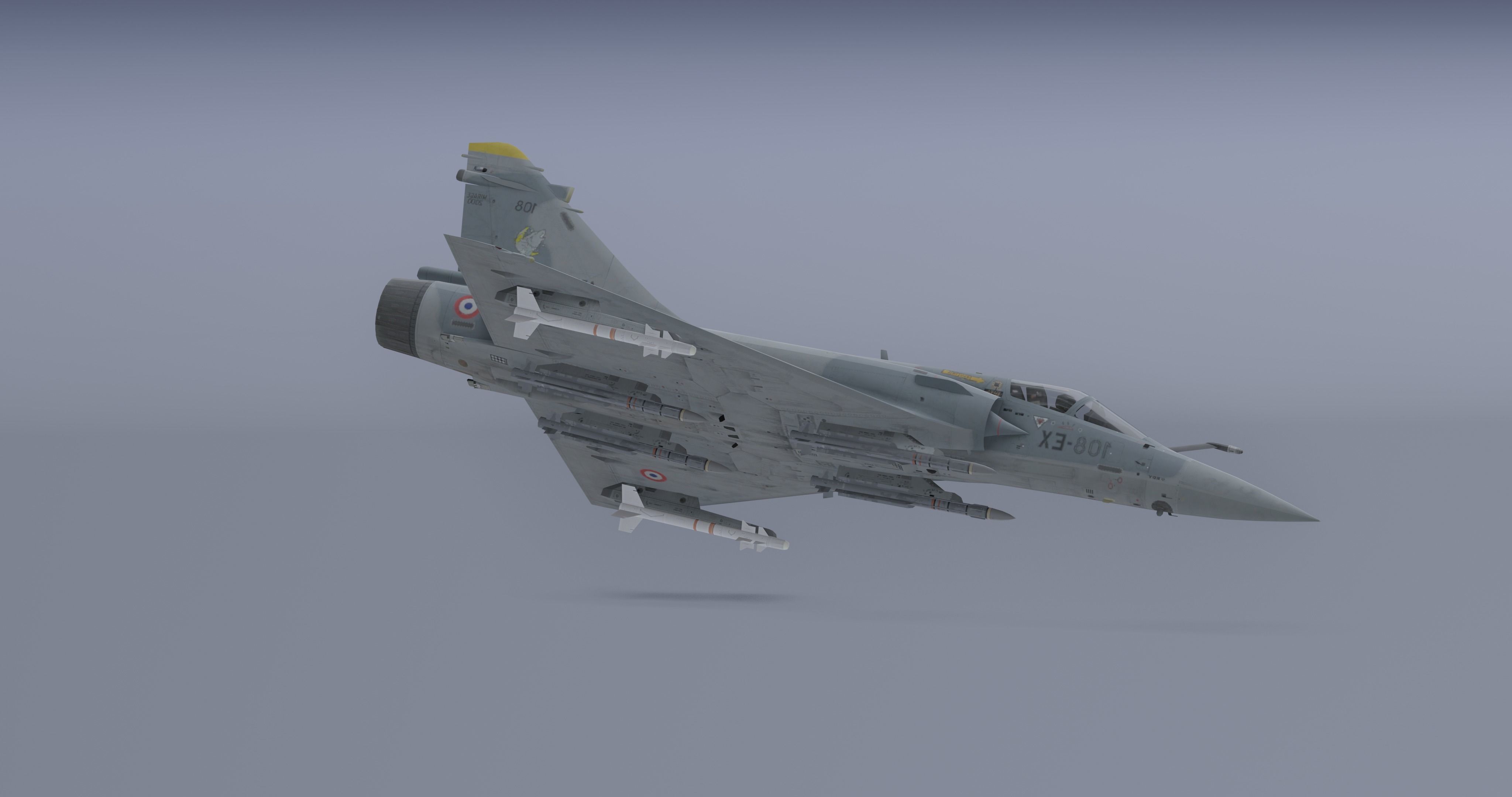 3D model Mirage 2000 - fighter Jet VR / AR / low-poly | CGTrader