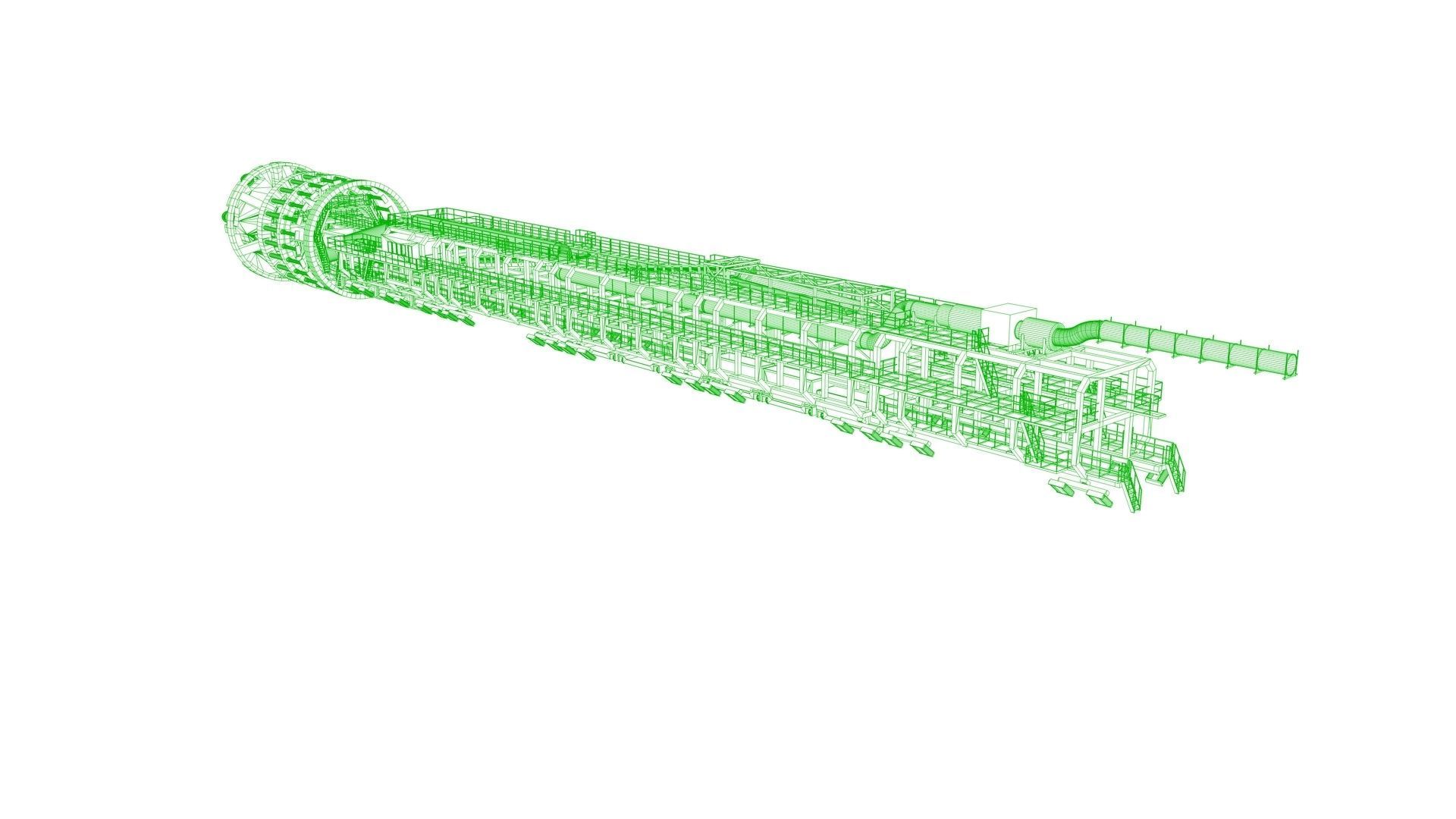 Tunnel boring machine 3D model 3D model | CGTrader