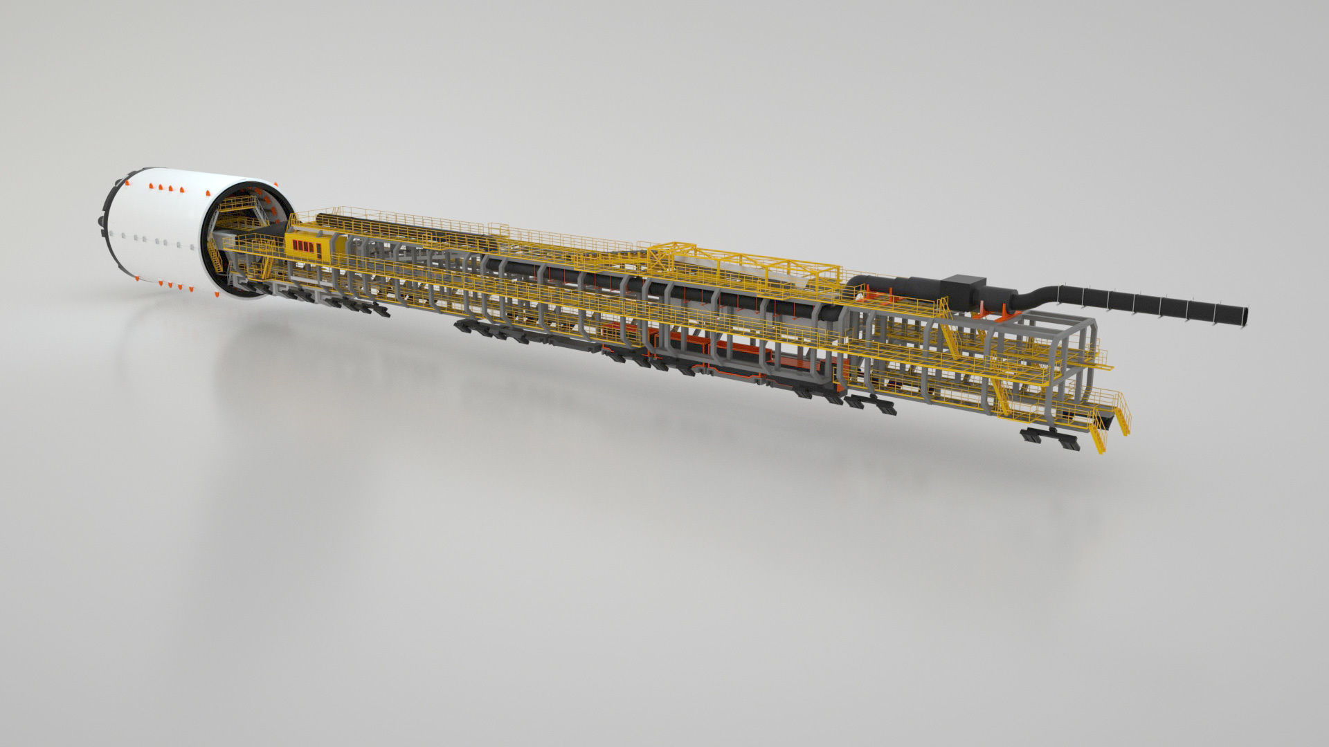Tunnel boring machine 3D model 3D model | CGTrader