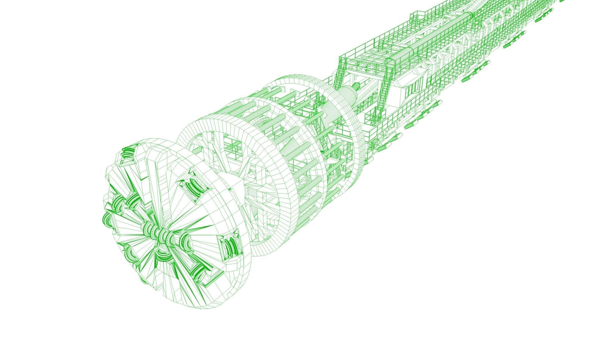 Tunnel boring machine 3D model 3D model | CGTrader