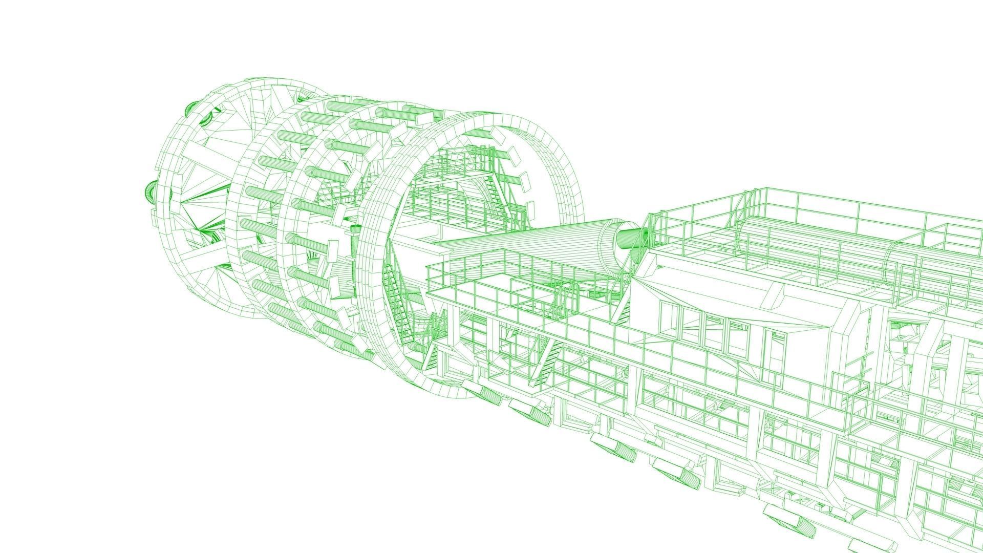 Tunnel boring machine 3D model 3D model | CGTrader