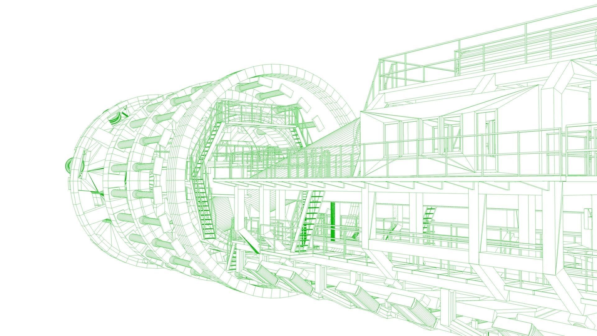 Tunnel boring machine 3D model 3D model | CGTrader