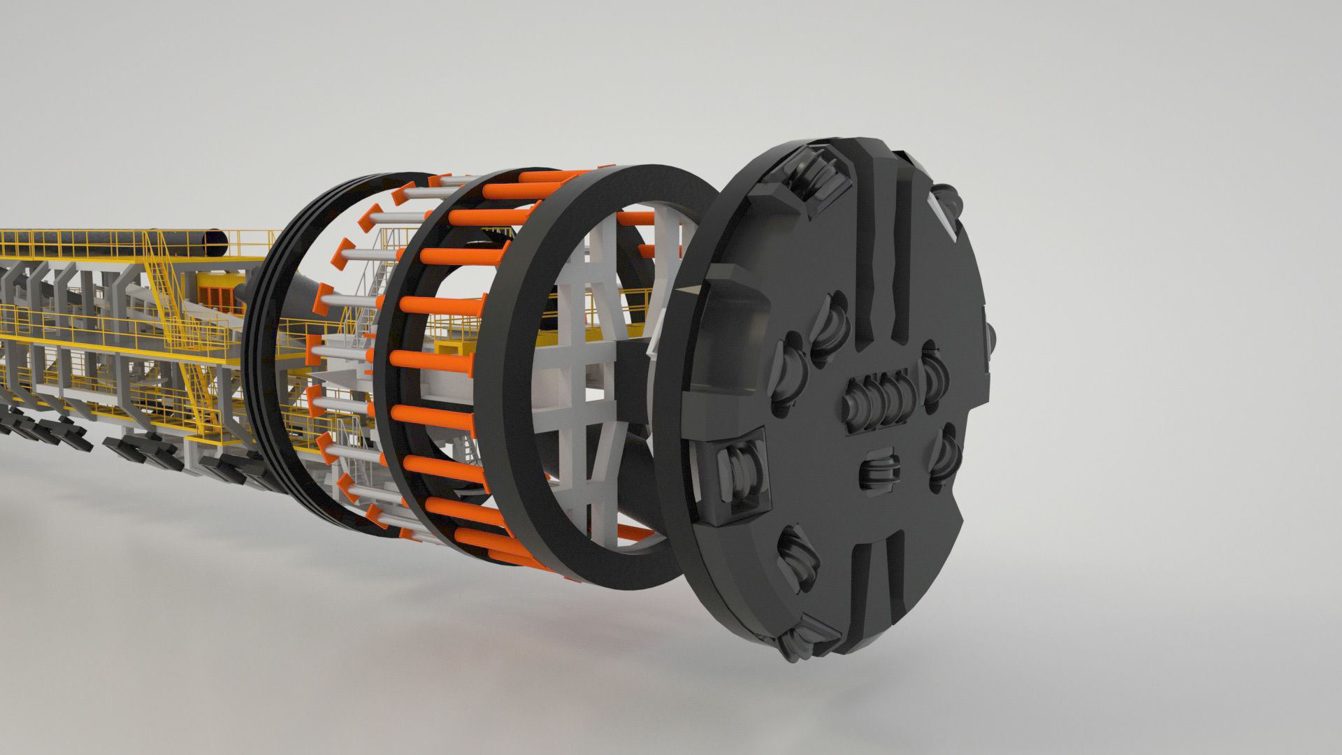Tunnel boring machine 3D model 3D model | CGTrader