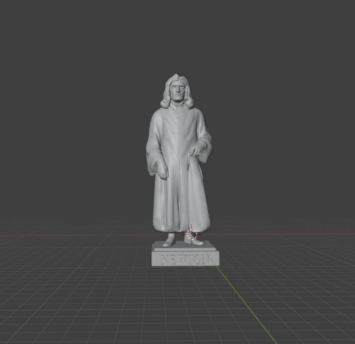 Isaac Newton 3D model 3D printable | CGTrader