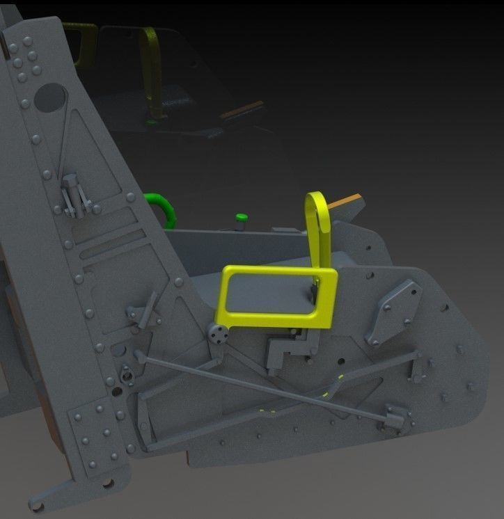Ejection Seat Martin MK16-US16T Northrop T-38 F-5 Talon 3D model 3D ...