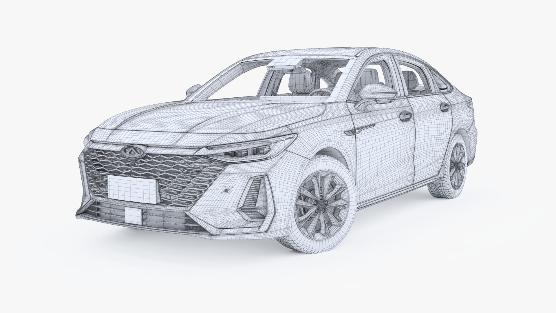 3D model Chery Arrizo 8 2023 with interior VR / AR / low-poly | CGTrader