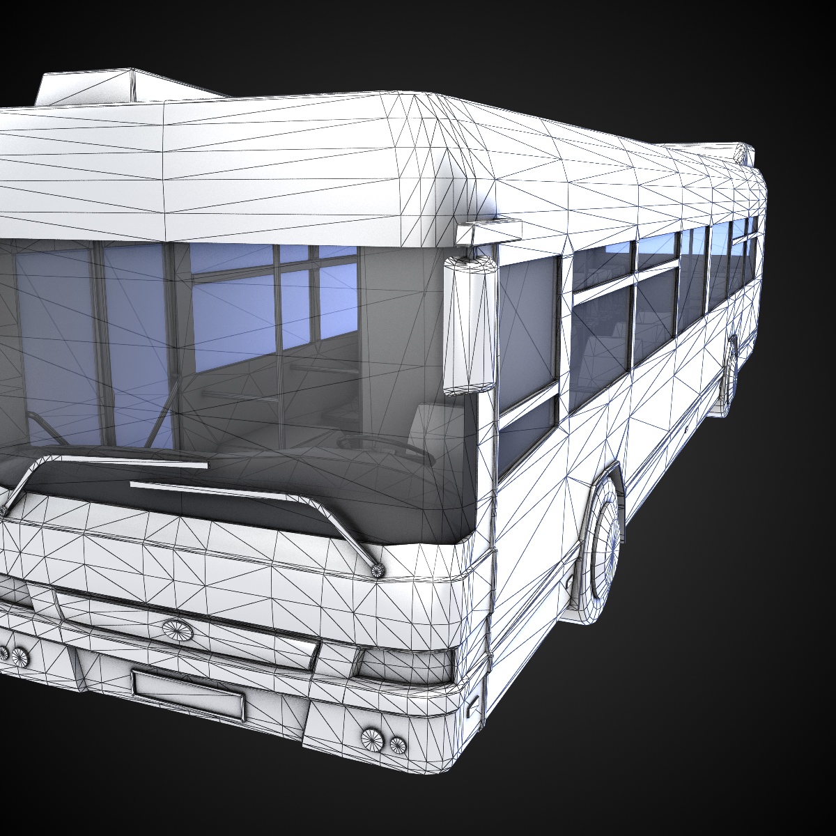 3D model City Bus VR / AR / low-poly | CGTrader