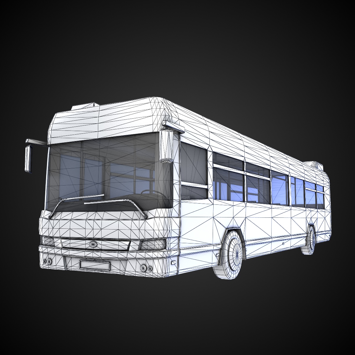 3D model City Bus VR / AR / low-poly | CGTrader