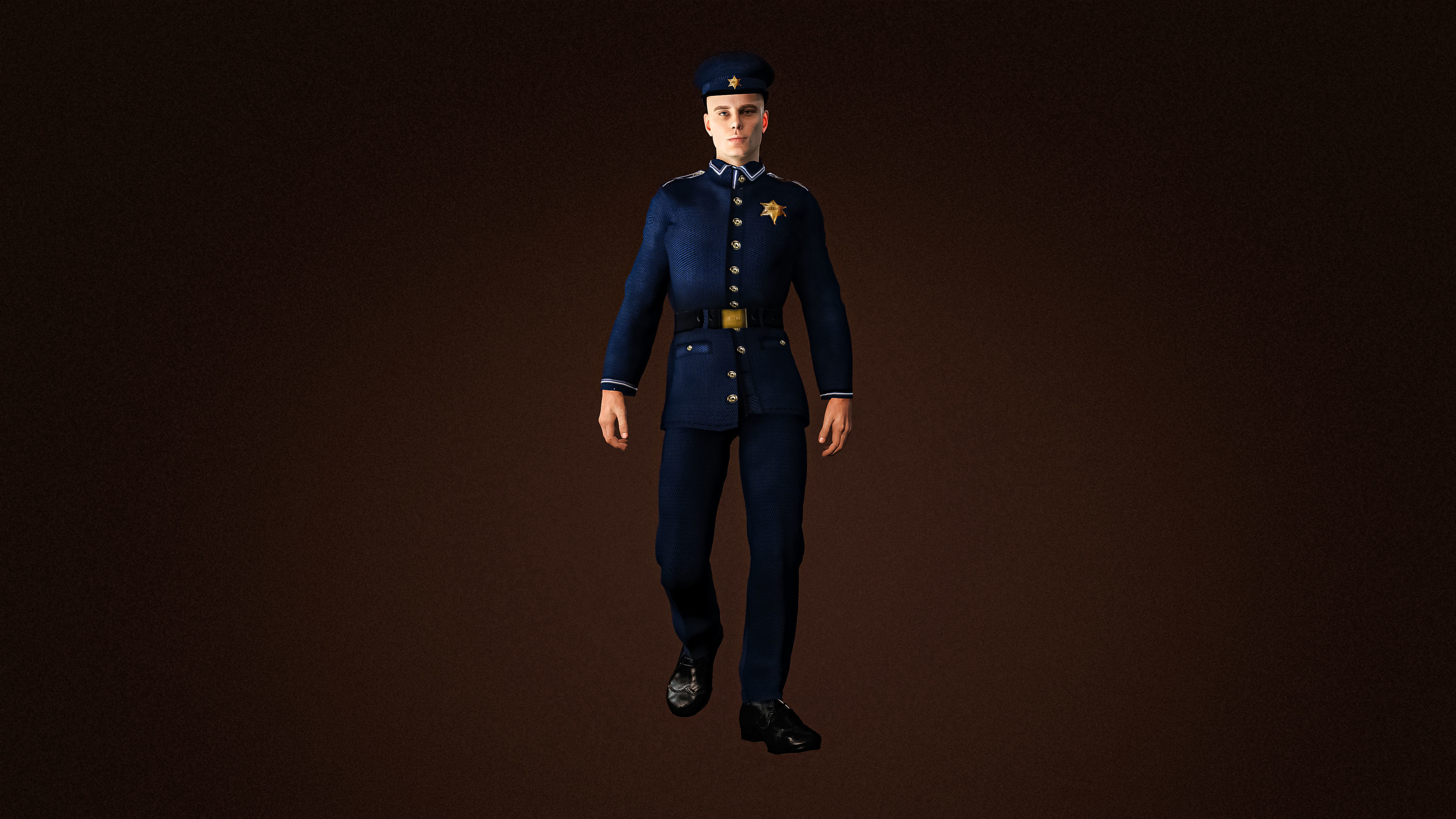 3D model High Quality Male Old Police Officer VR / AR / low-poly | CGTrader