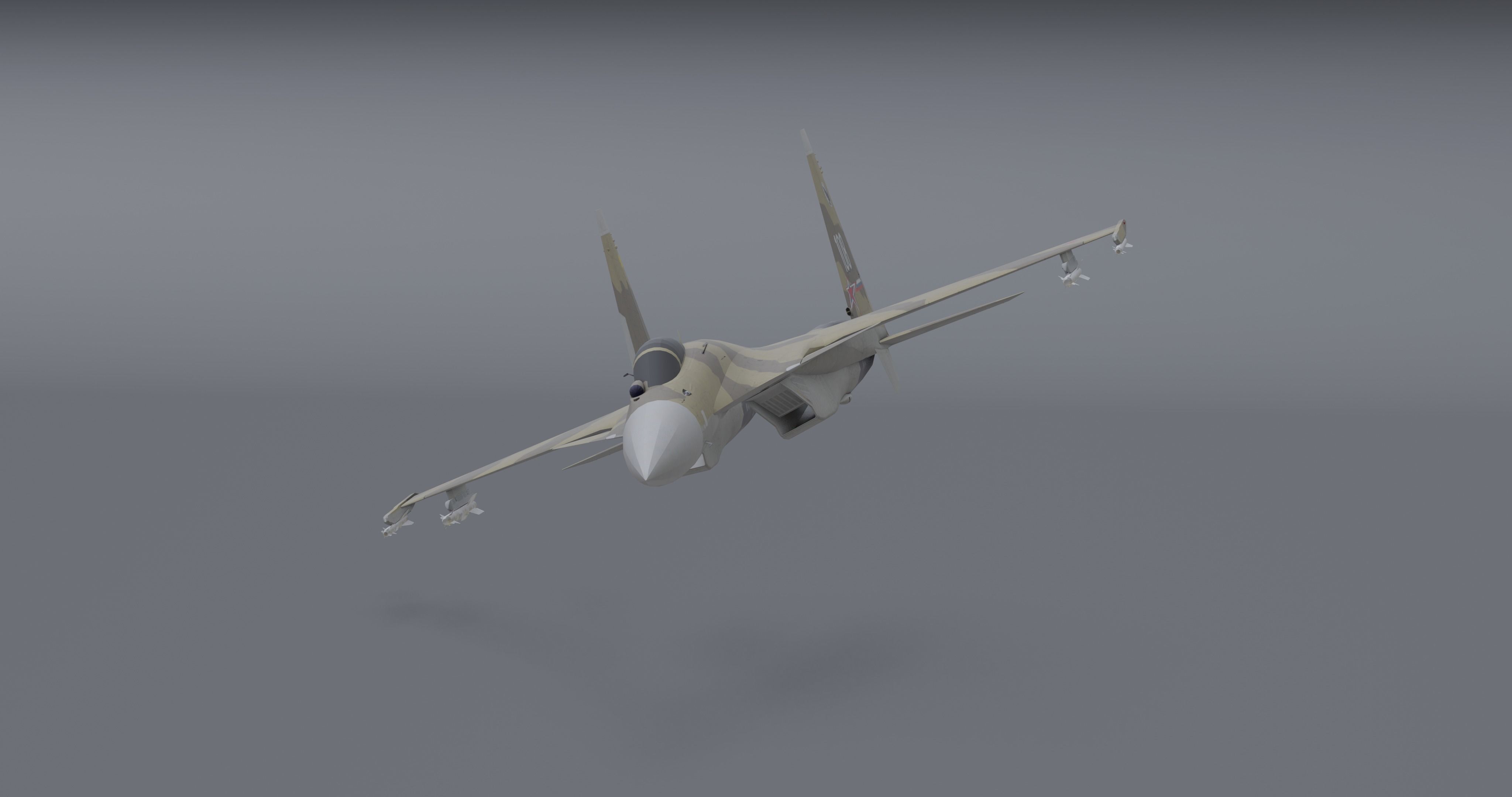 3D model Sukhoi - 37 Terminator VR / AR / low-poly | CGTrader