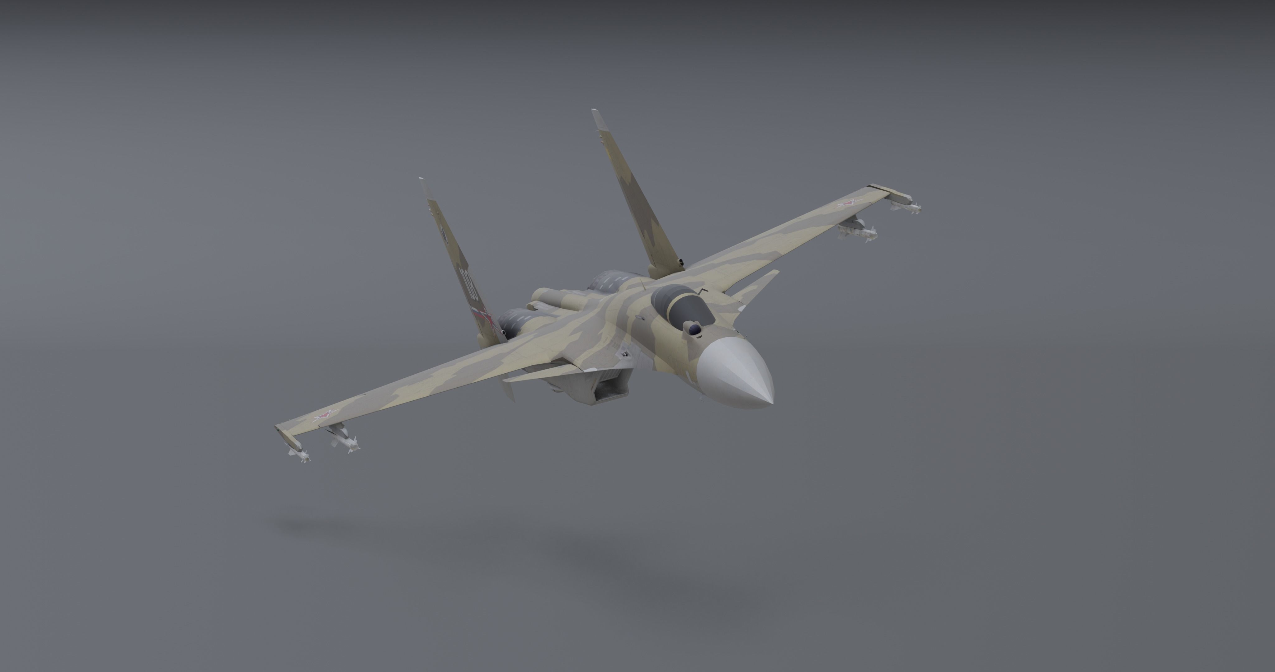 3D model Sukhoi - 37 Terminator VR / AR / low-poly | CGTrader