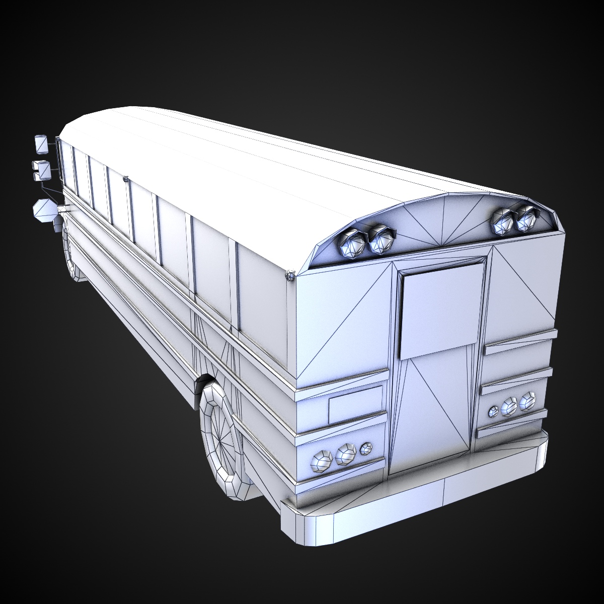 3D model School Bus VR / AR / low-poly | CGTrader