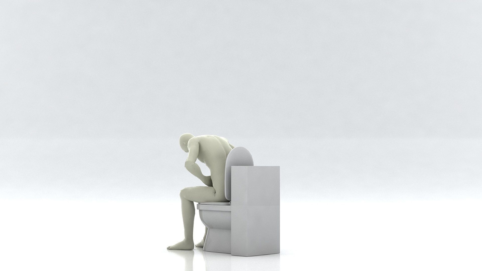 Colitis constipation text display gastroenteritis 3D model | CGTrader