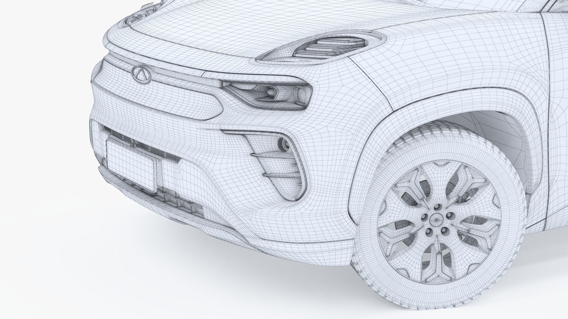 3D model Chery EQ5 2023 EV with Lowpoly interior VR / AR / low-poly ...