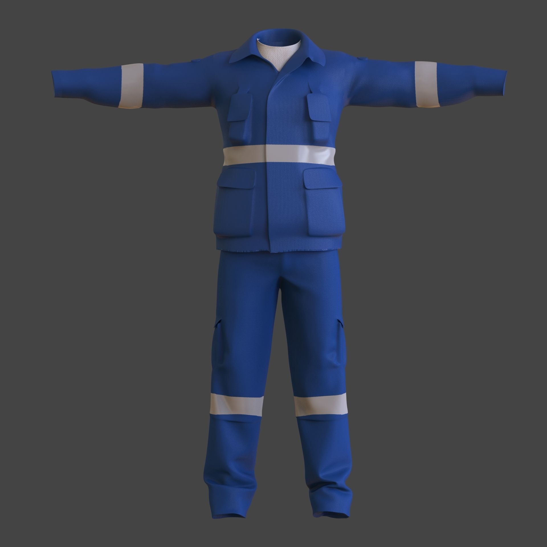 3D model Worker Coverall VR / AR / low-poly | CGTrader