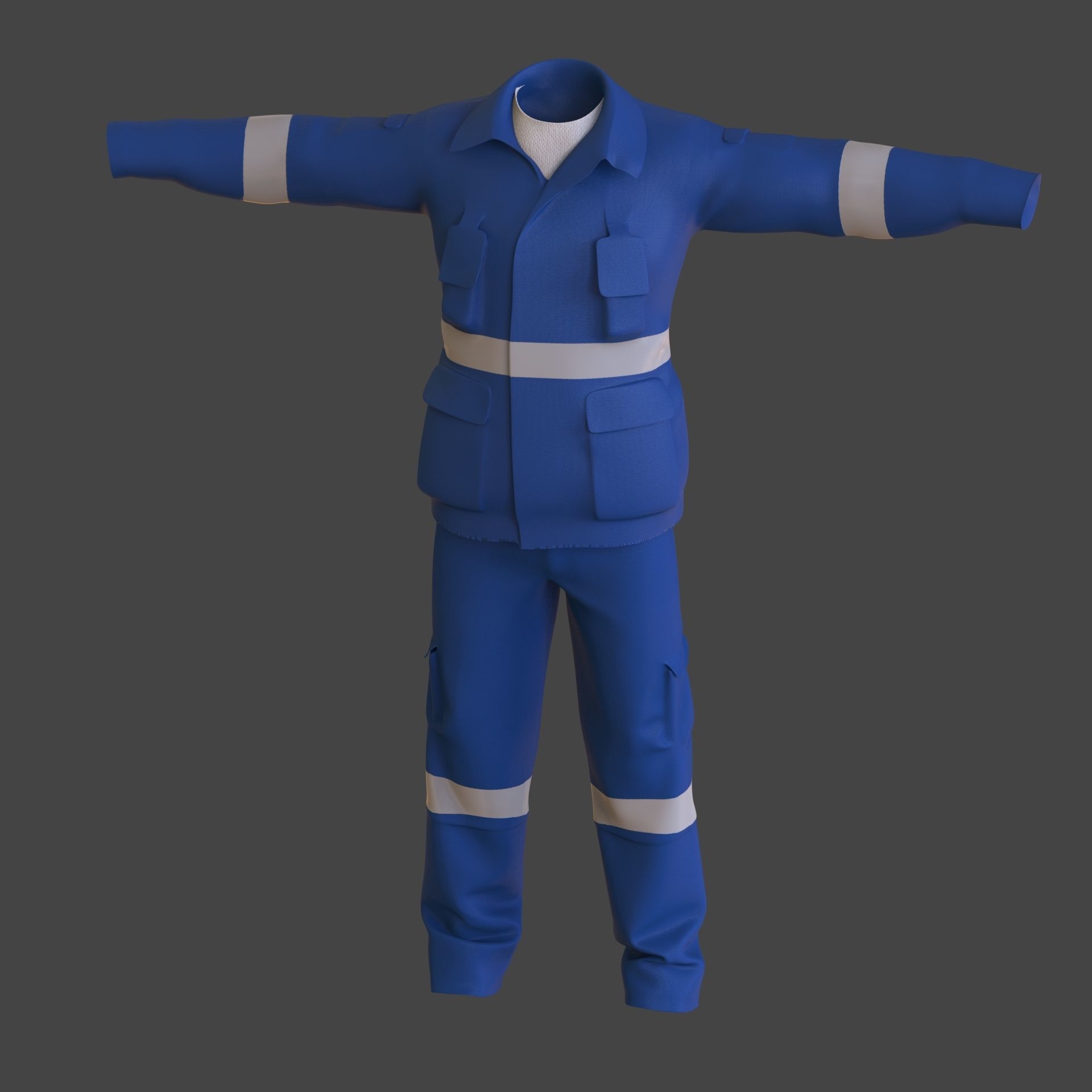 3D model Worker Coverall VR / AR / low-poly | CGTrader