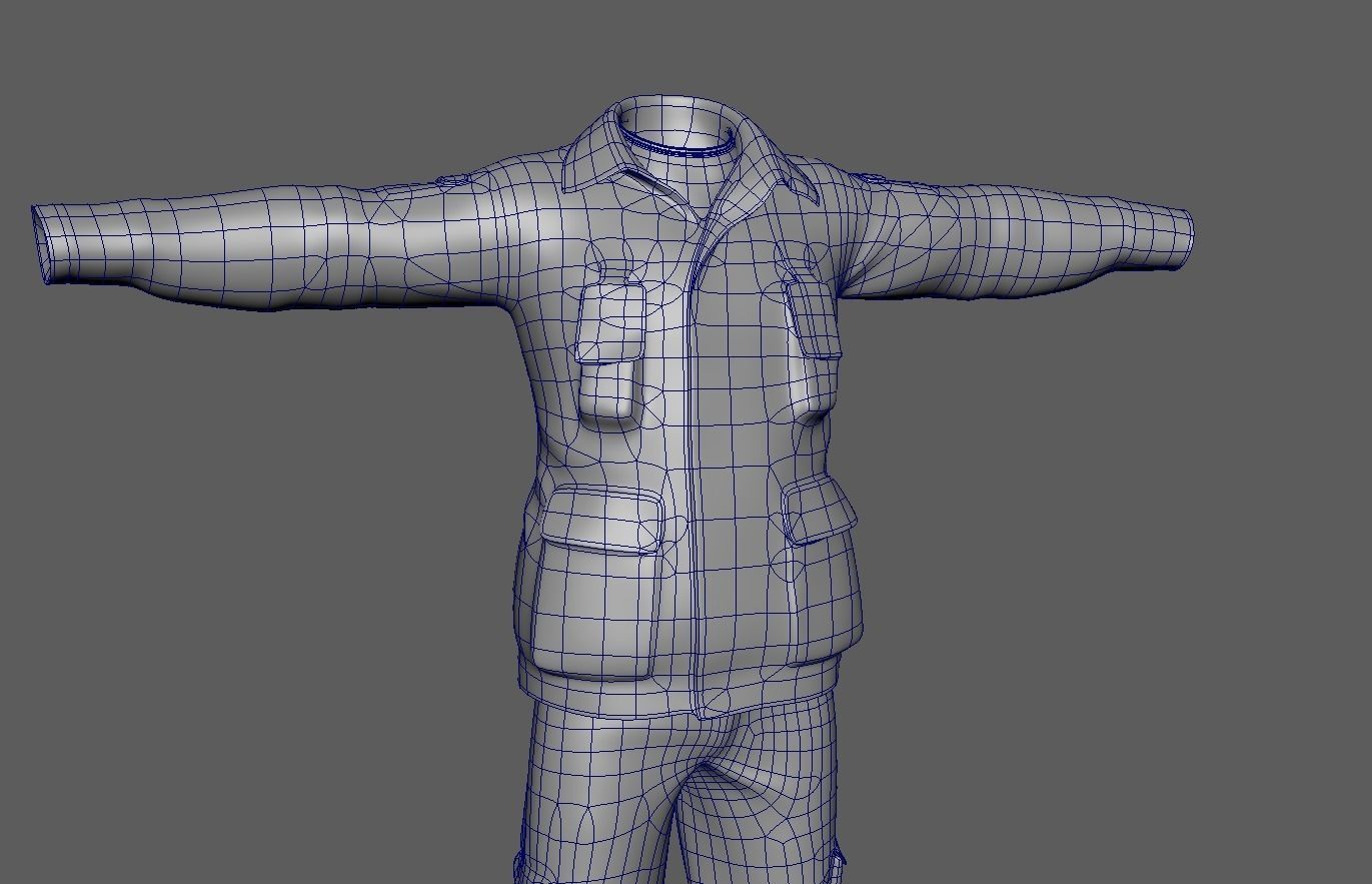 3D model Worker Coverall VR / AR / low-poly | CGTrader