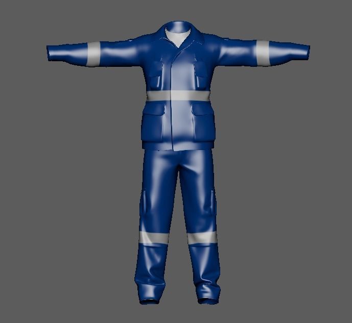 3D model Worker Coverall VR / AR / low-poly | CGTrader