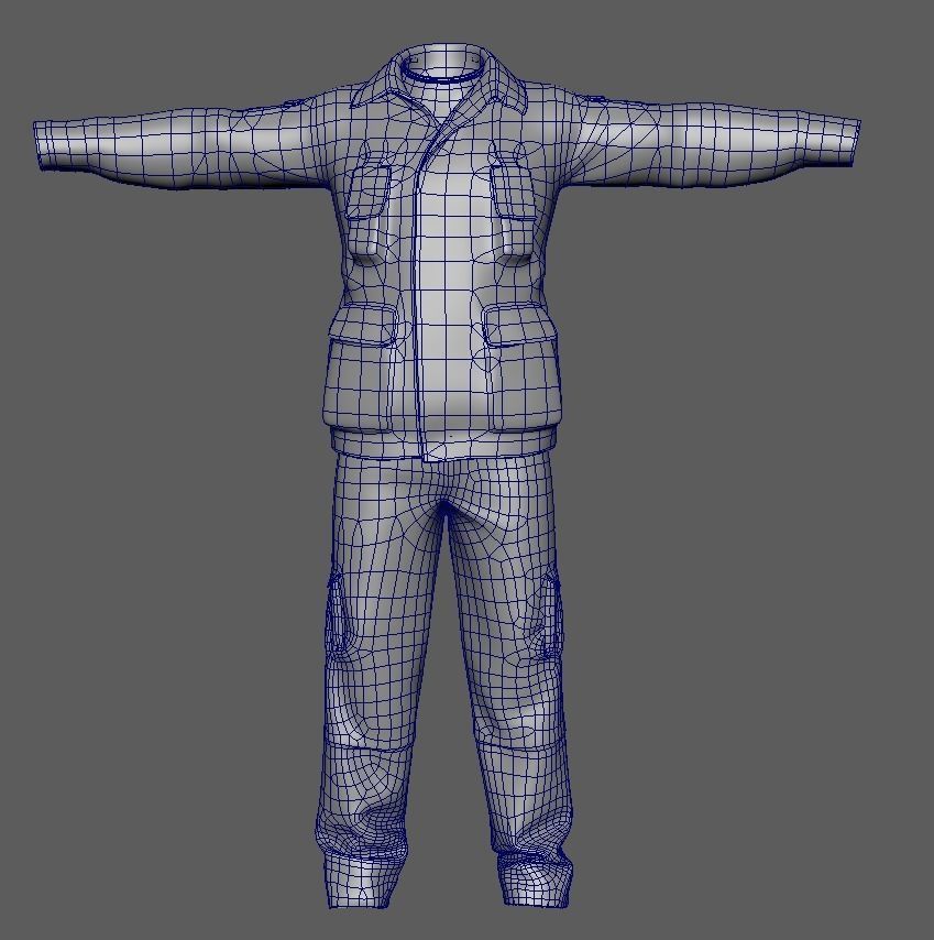 3D model Worker Coverall VR / AR / low-poly | CGTrader