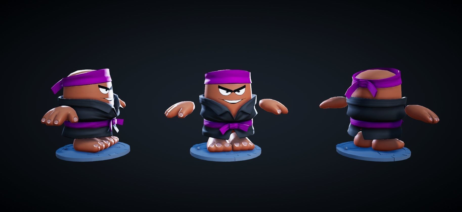 3D model Low poly Mini Fighter VR / AR / low-poly | CGTrader