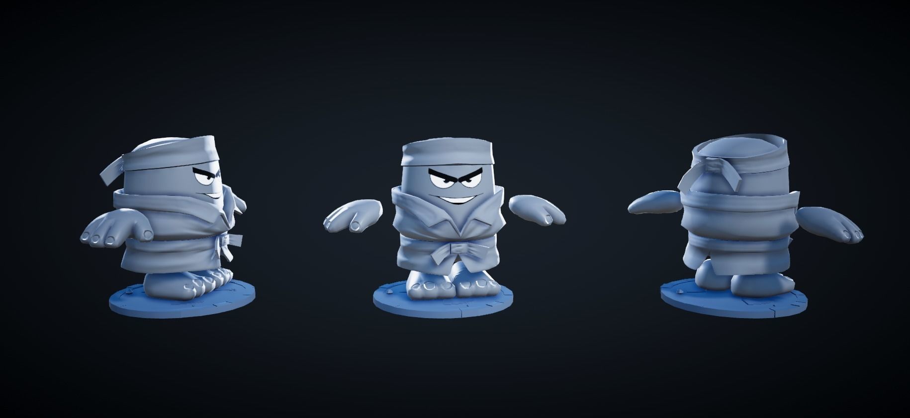 3D model Low poly Mini Fighter VR / AR / low-poly | CGTrader